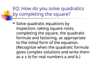 NOTES Con ompleting the Square with Steps.ppt
