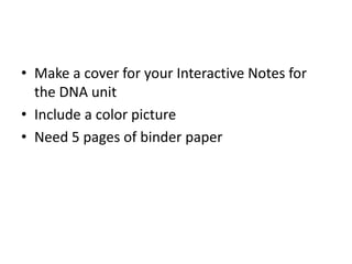 Notes dna structure | PPTX