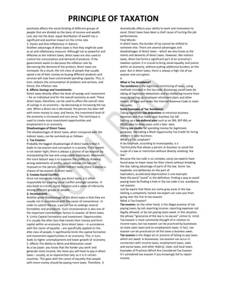 Notes dtl principle taxation | PPTX