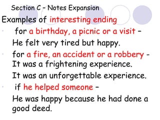 Notes expansion | PPT