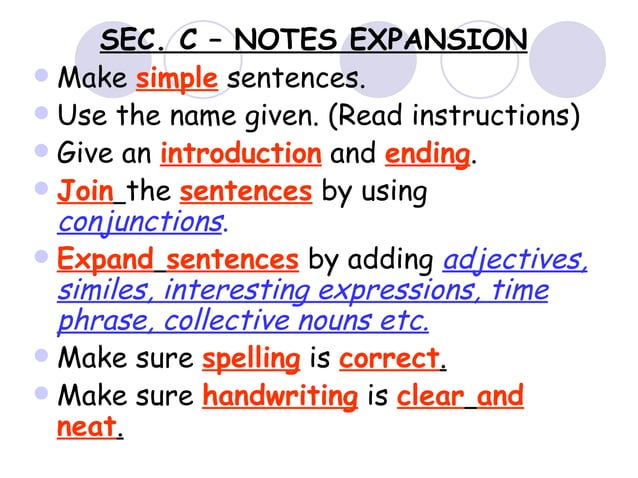 Notes expansion | PPT