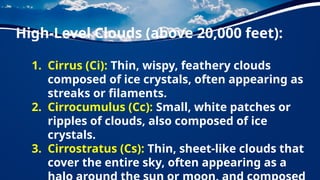Types of Clouds and its Other Special Types | PPT