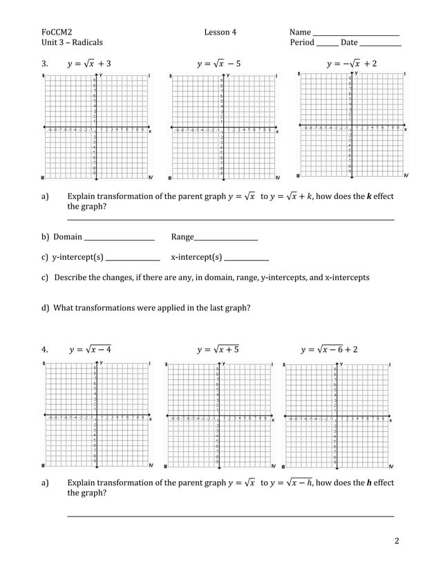 Class notes for discovering transformation of the parent graph for the ...