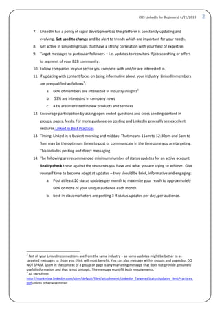 Beginners Guide to LinkedIn | PDF