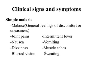 Malaria: Introduction, cause, mode of transmission and prevention | PPTX