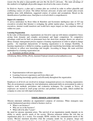 Notes for mba (strategic management) unit i | PDF