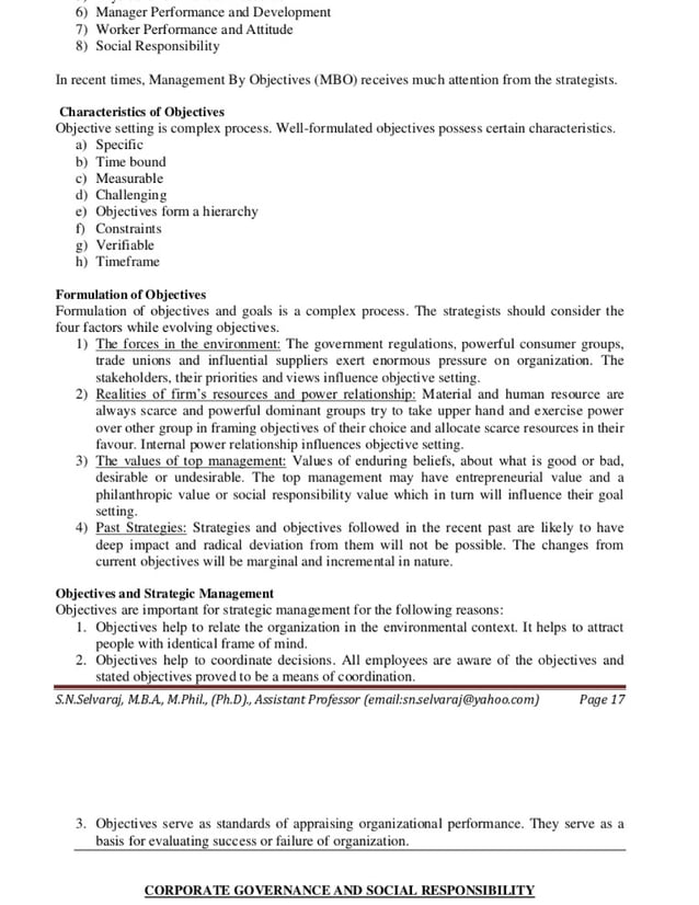 Notes for mba (strategic management) unit i | PDF | Business | Business ...