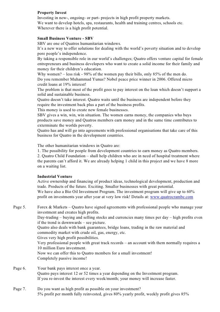 Transcript Notes for Quatro English Presentation