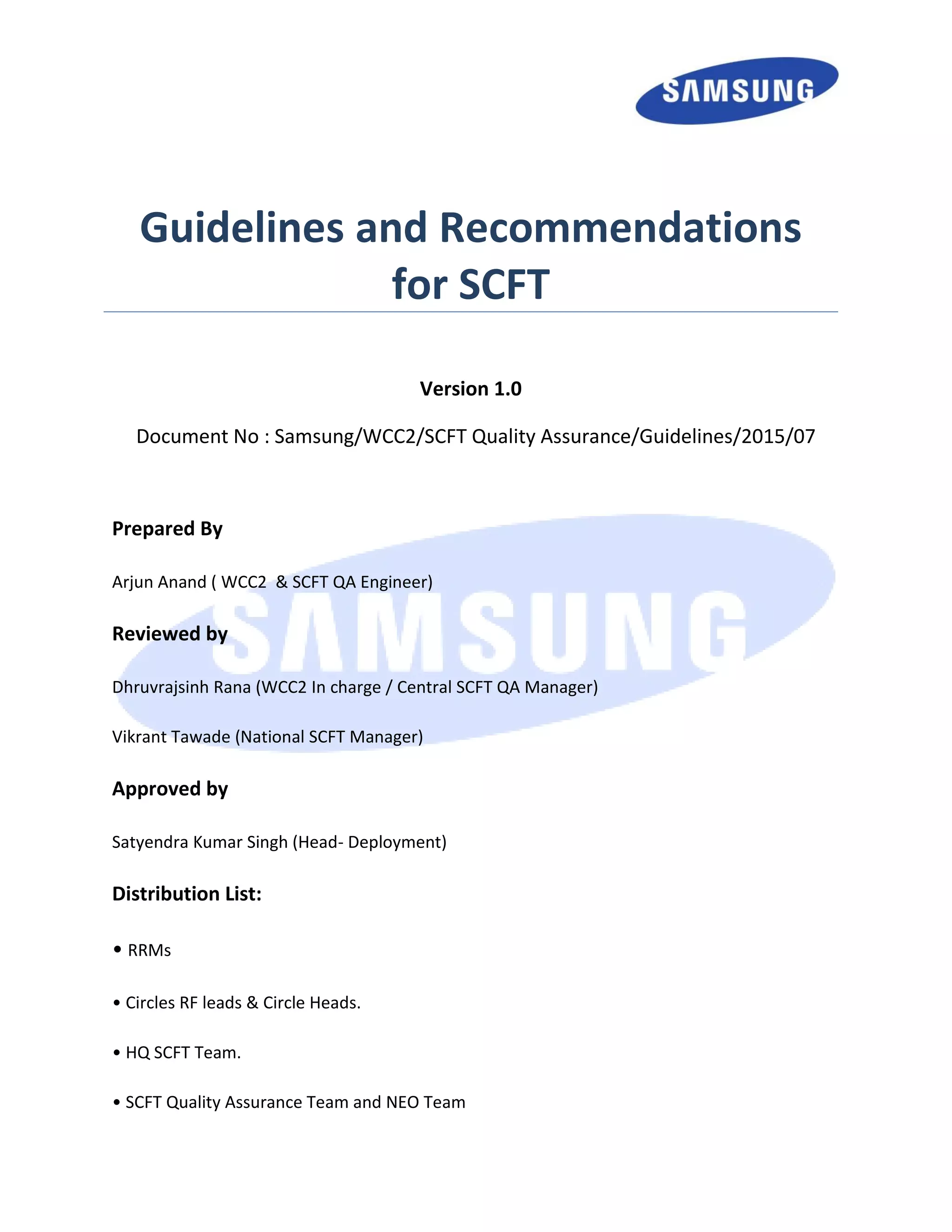 Notes for scft | PDF