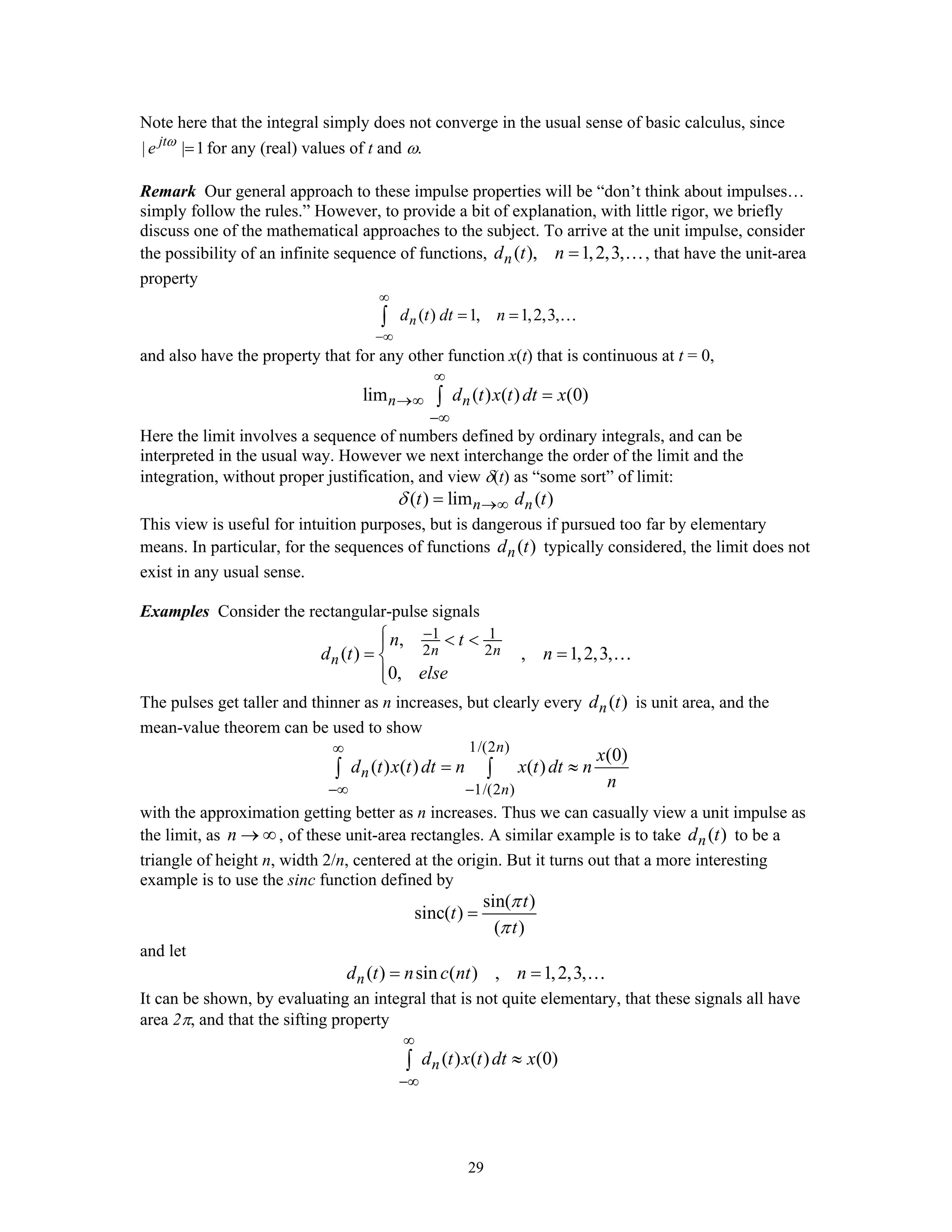 Notes for signals and systems | PDF
