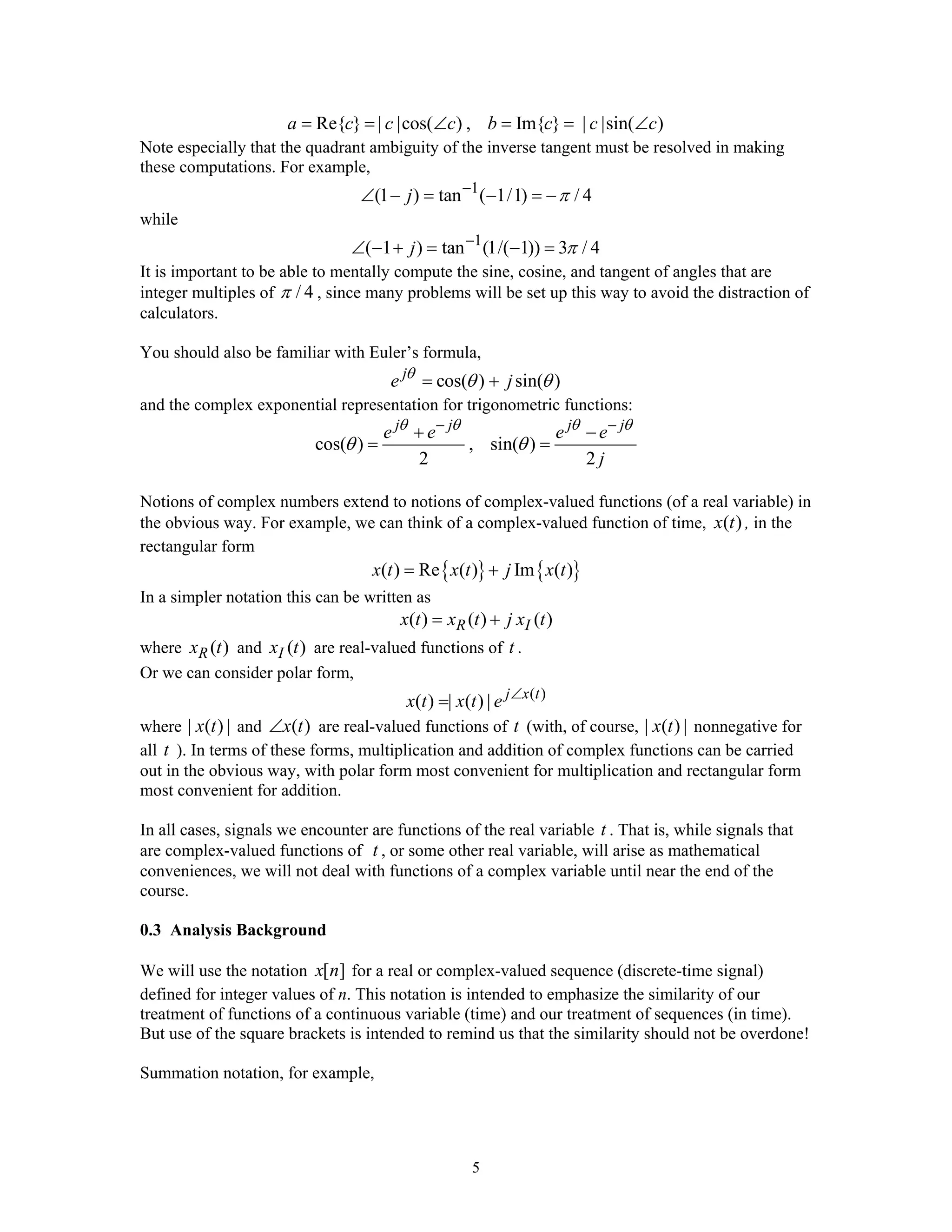 Notes for signals and systems | PDF