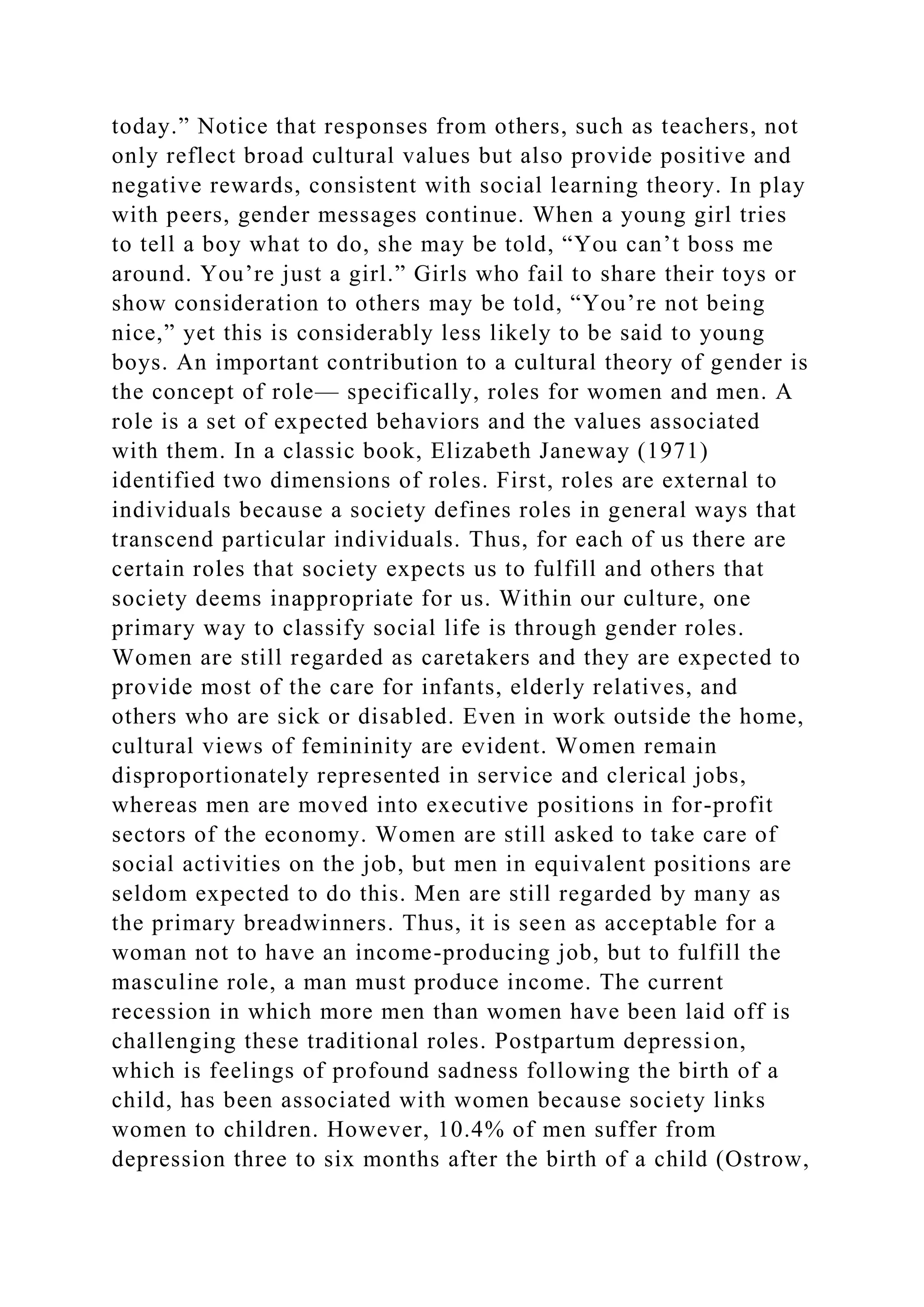 Notes From Class · Sex Vs Gender· Sex Biology Gender Sdocx 