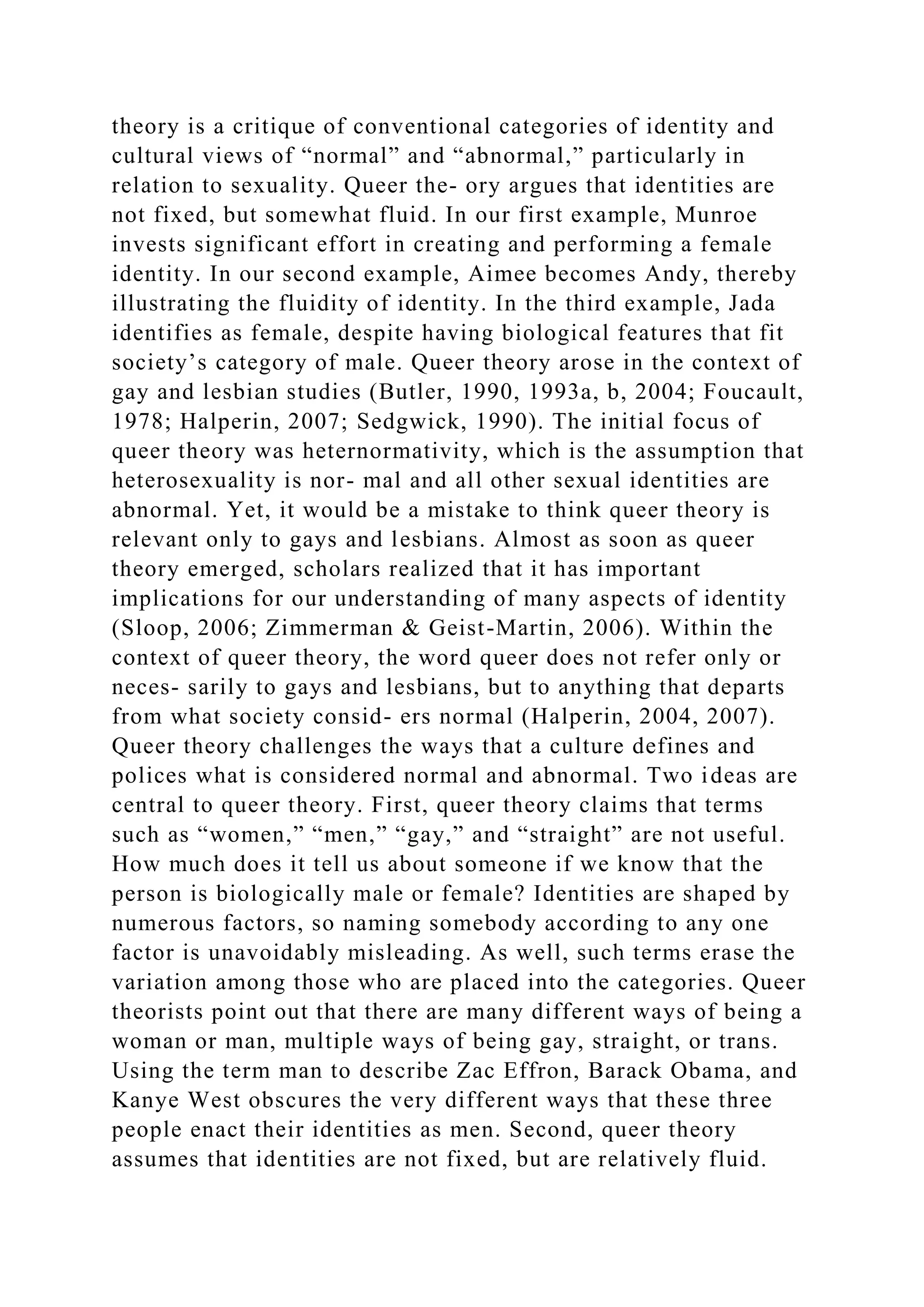 Notes From Class · Sex Vs Gender· Sex Biology Gender S Docx