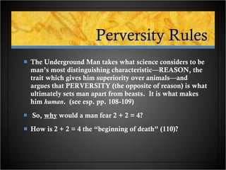 Notes from underground part 2 | PPT