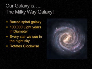 Notes galaxies | PPTX | Space and Astronomy | Science