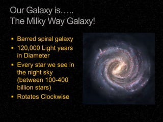 Notes galaxies | PPTX | Space and Astronomy | Science