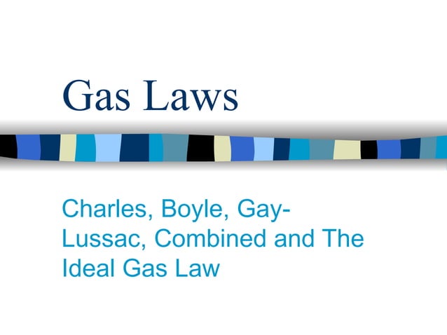 Notes gas laws | PPT | Free Download