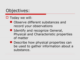 Notes gb lab 01 physical properties of matter | PPT