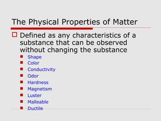 Notes gb lab 01 physical properties of matter | PPT