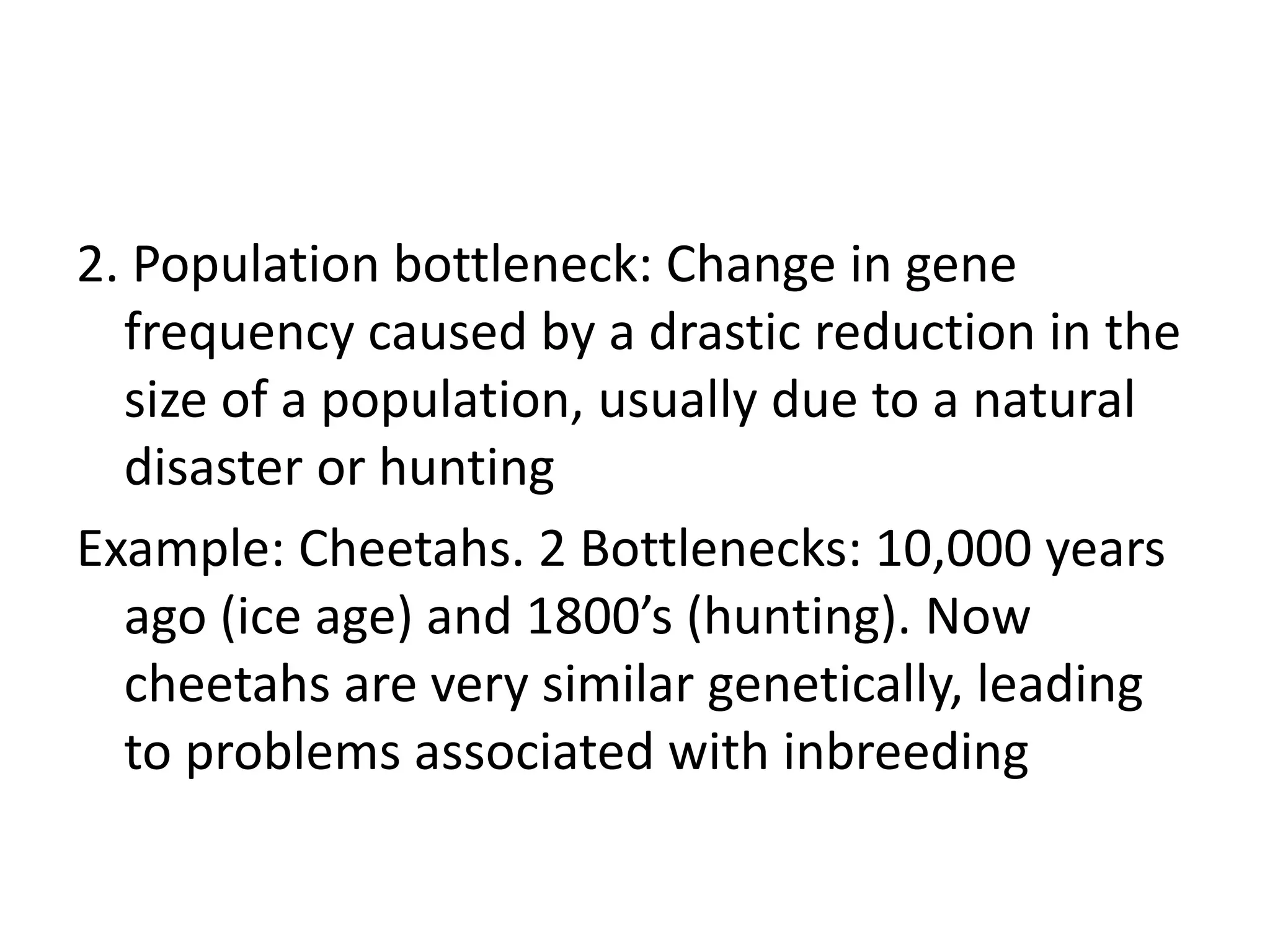 Notes genetic drift | PPTX