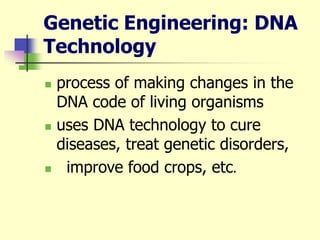 Notes_Genetic_Technology in biology a/as level | PPT