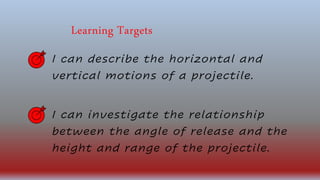 Projectile Motion at an Angle || Grade 9 Physics || Physics Notes | PPTX