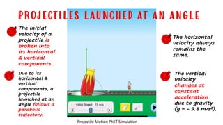 Projectile Motion at an Angle || Grade 9 Physics || Physics Notes | PPTX