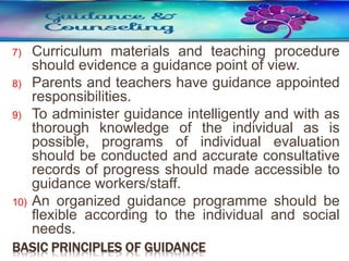 Notes guidance & counseling | PPTX