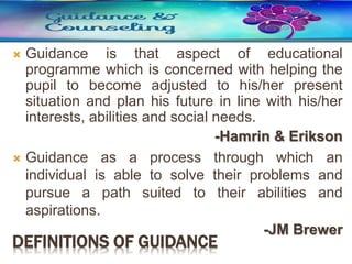 Notes guidance & counseling | PPTX