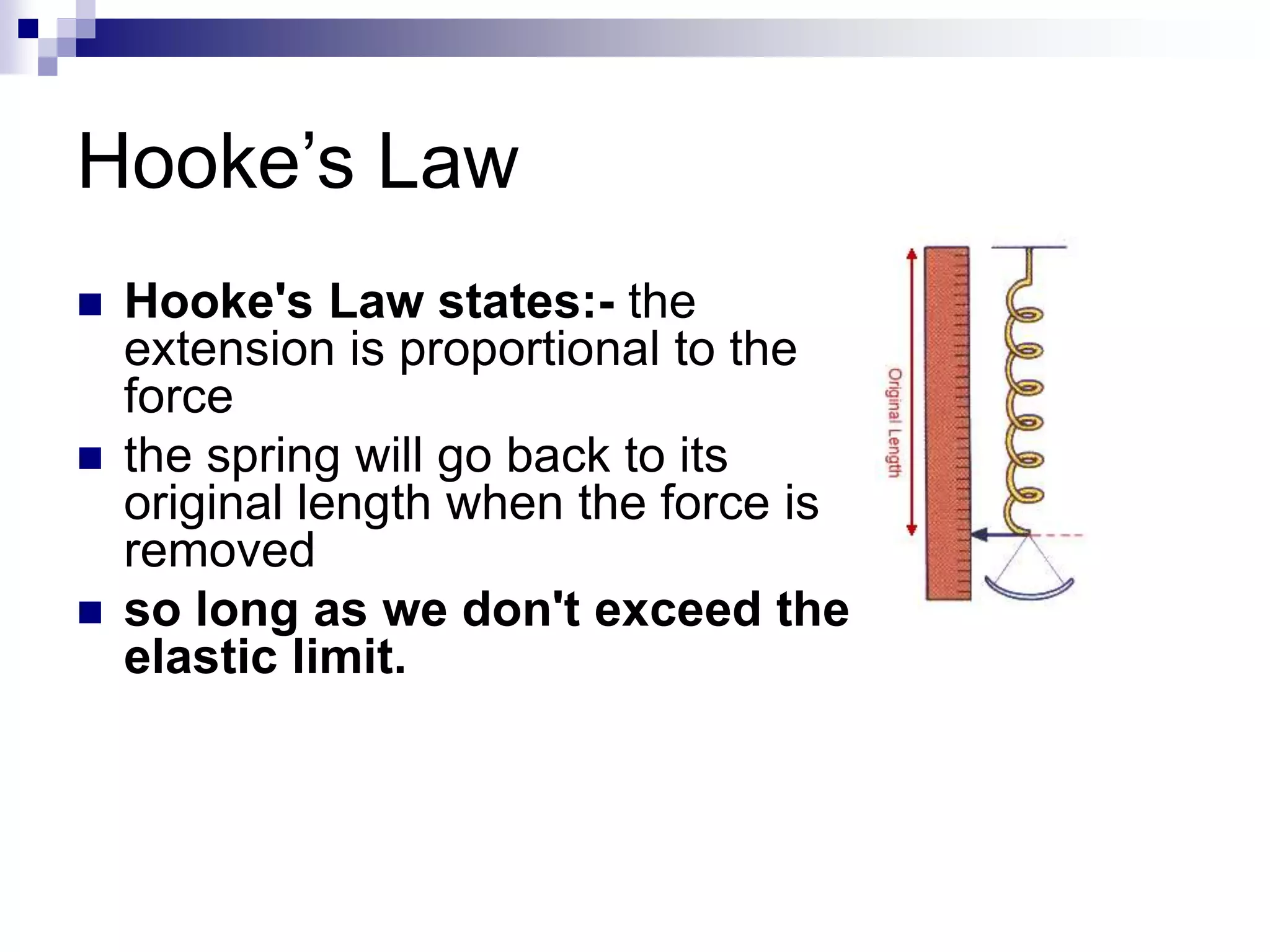Notes hookes law | PPTX | Physics | Science