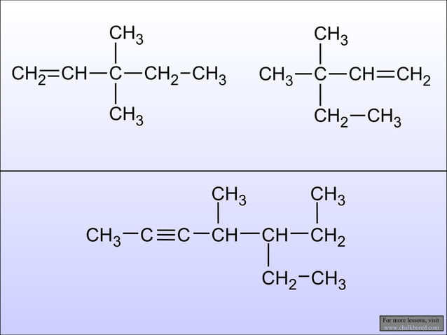 Notes hydrocarbon nomenclature-side chains | PPT
