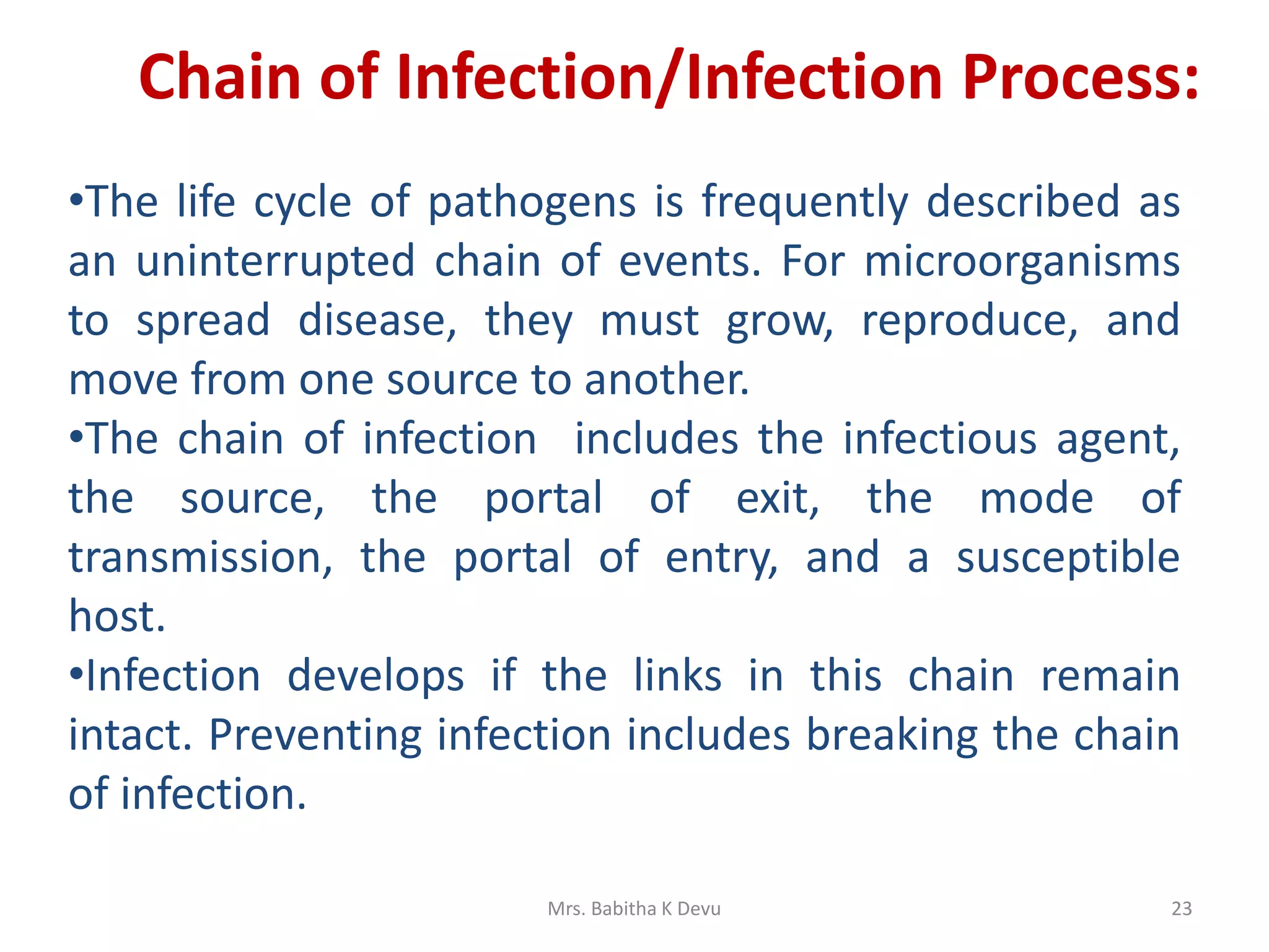 Notes on Infection Control | PPTX