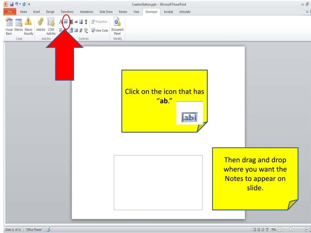 Take Notes Right on a PowerPoint Slide | PPT