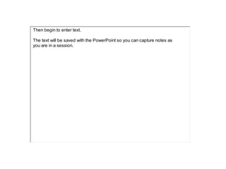 Take Notes Right on a PowerPoint Slide | PPT