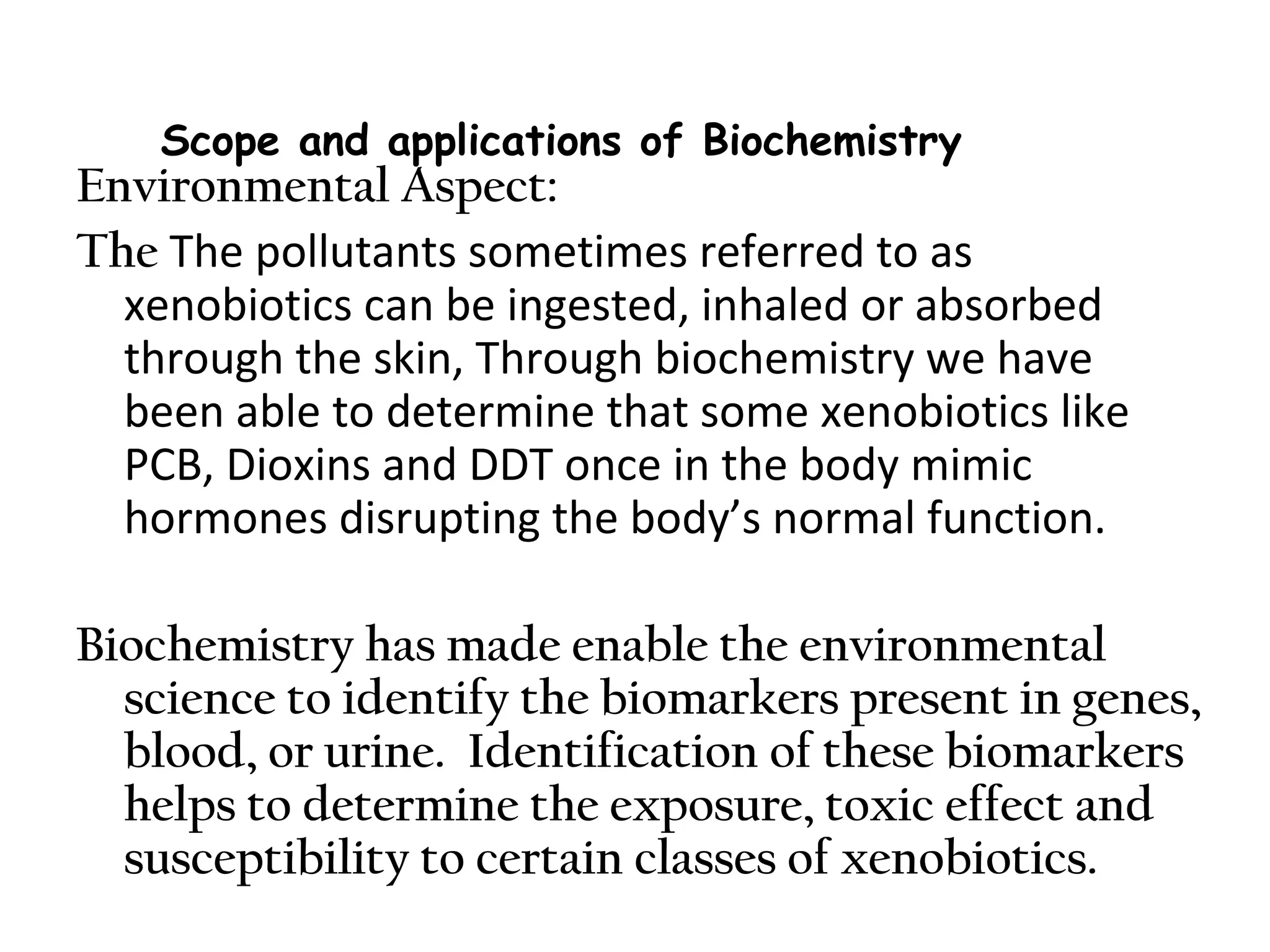 Notes introduction to biochemistry | PPT