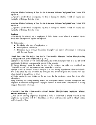 Industrial Relations Law Notes | DOCX