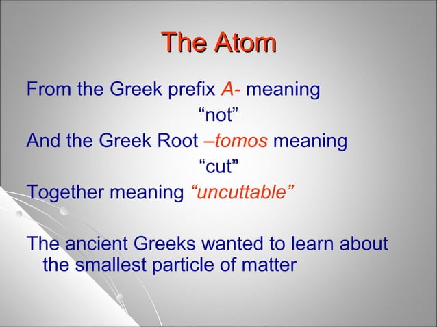 Notes lab 04 the invisible atom | PPT