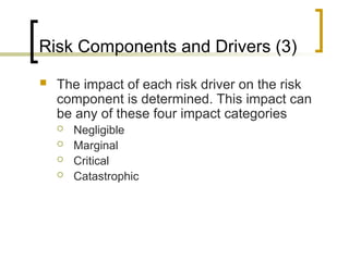 notes_Lecture9 RISK COMPONENTS AND DRIVERS | PPT