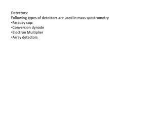 Fundamentals of Mass Spectrometry | PPTX