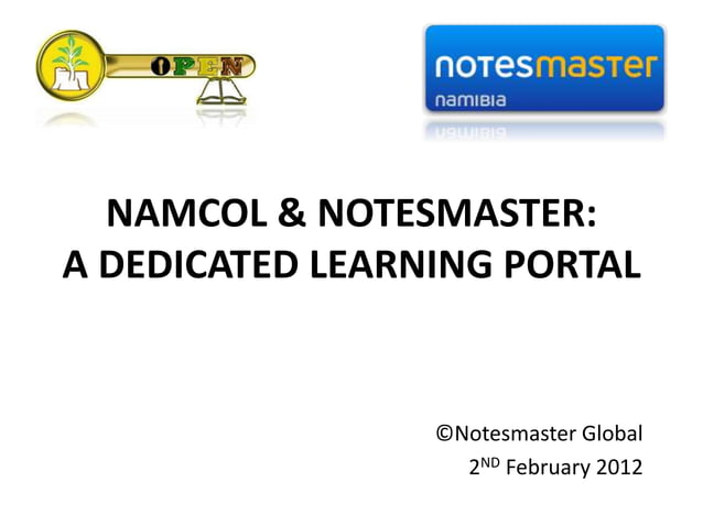 Notesmaster | PPTX | Education