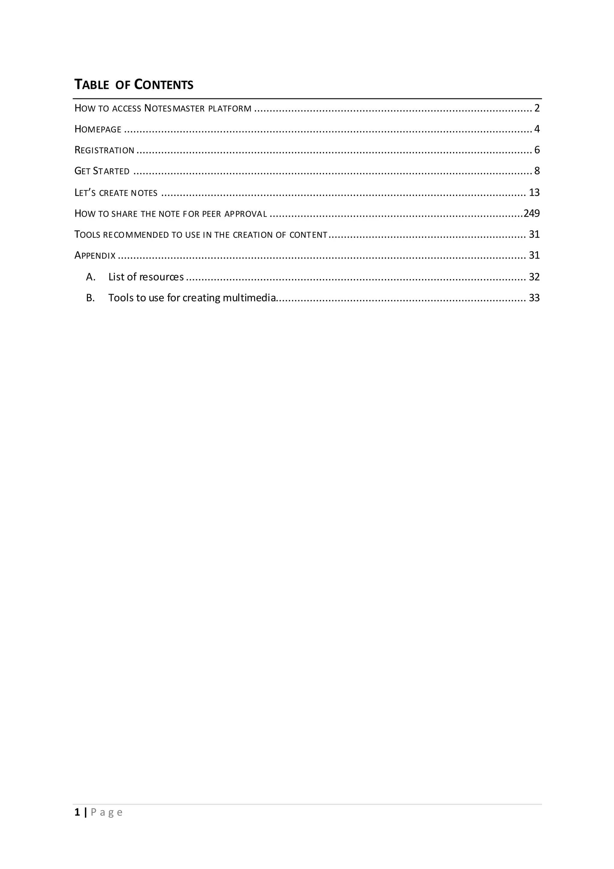 Notesmaster Training Manual | DOCX
