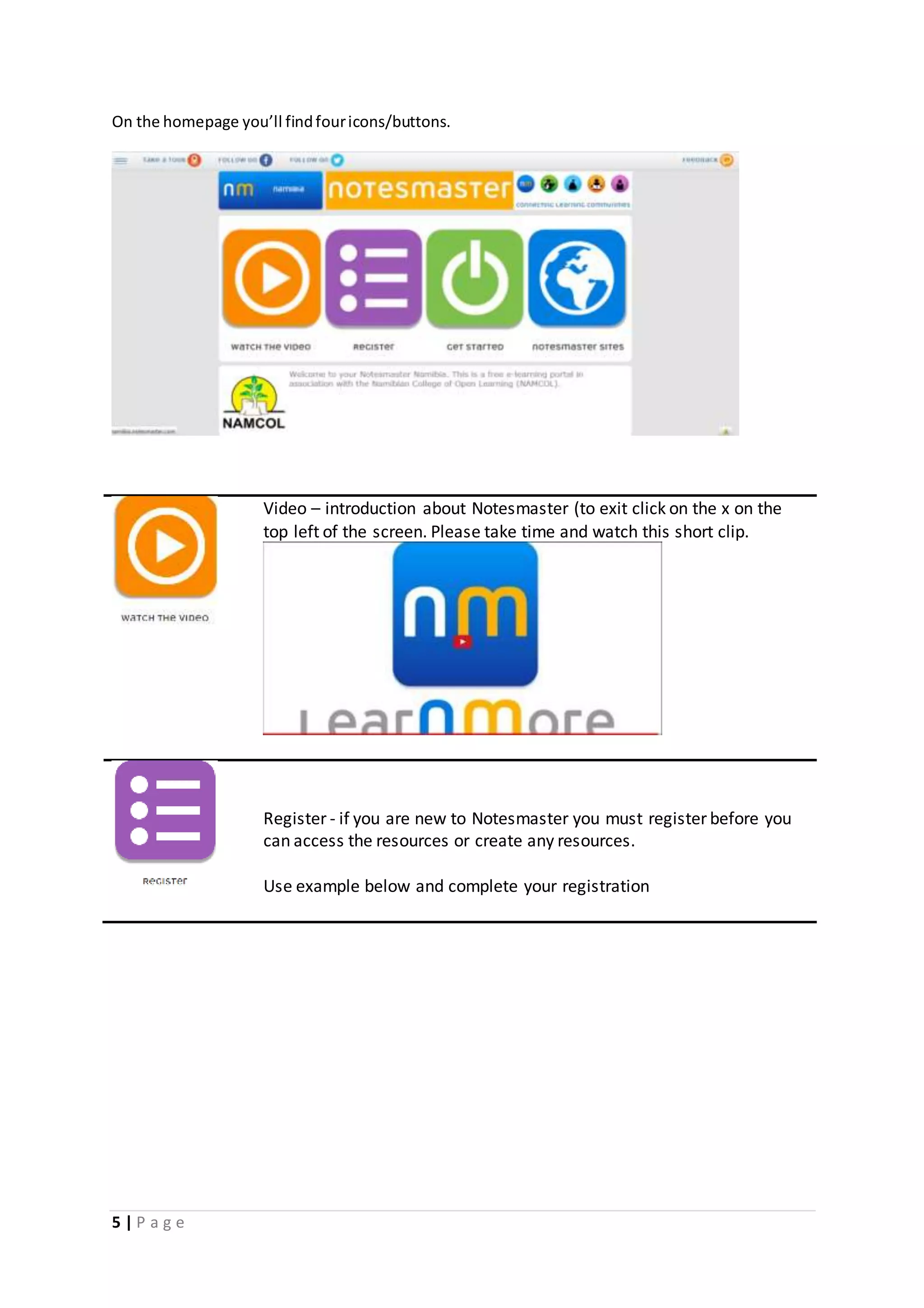 Notesmaster Training Manual | DOCX