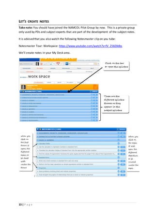 Notesmaster Training Manual | DOCX