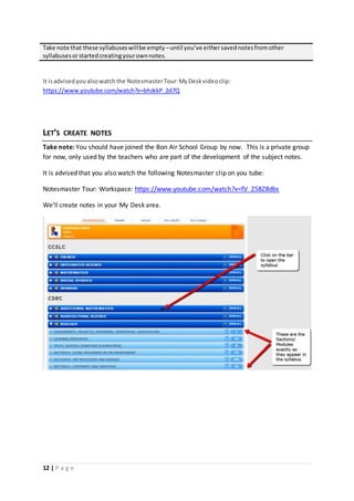 Notesmaster training manual for content developers | PDF