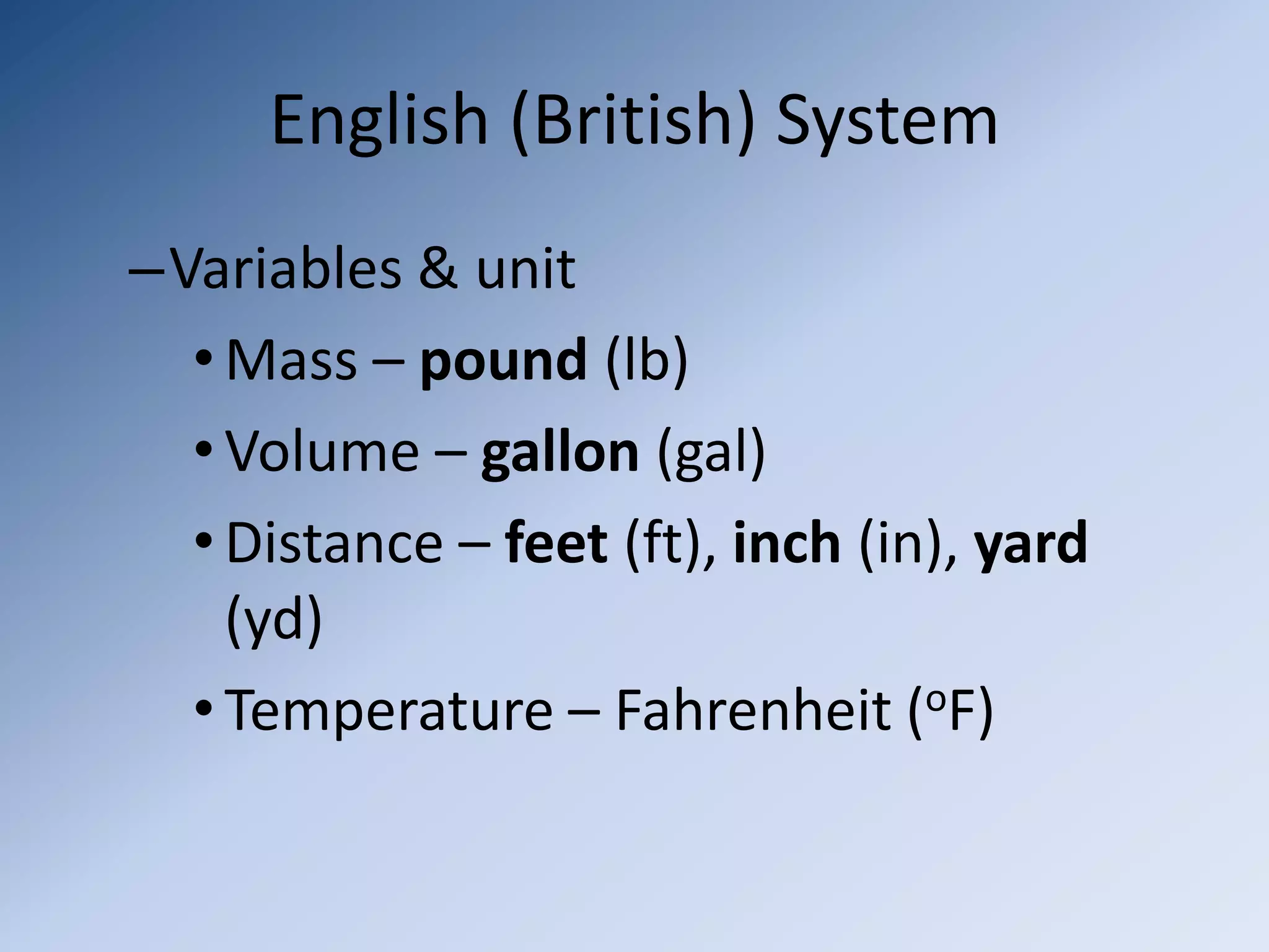 Measurement Systems | PPTX