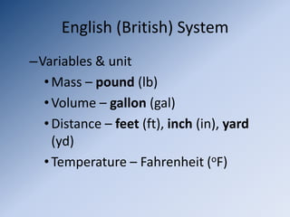 Measurement Systems | PPTX