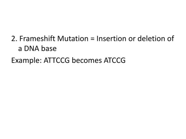 Notes mutations | PPT