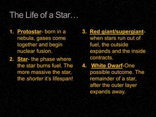 Notes nebula starlife | PPT