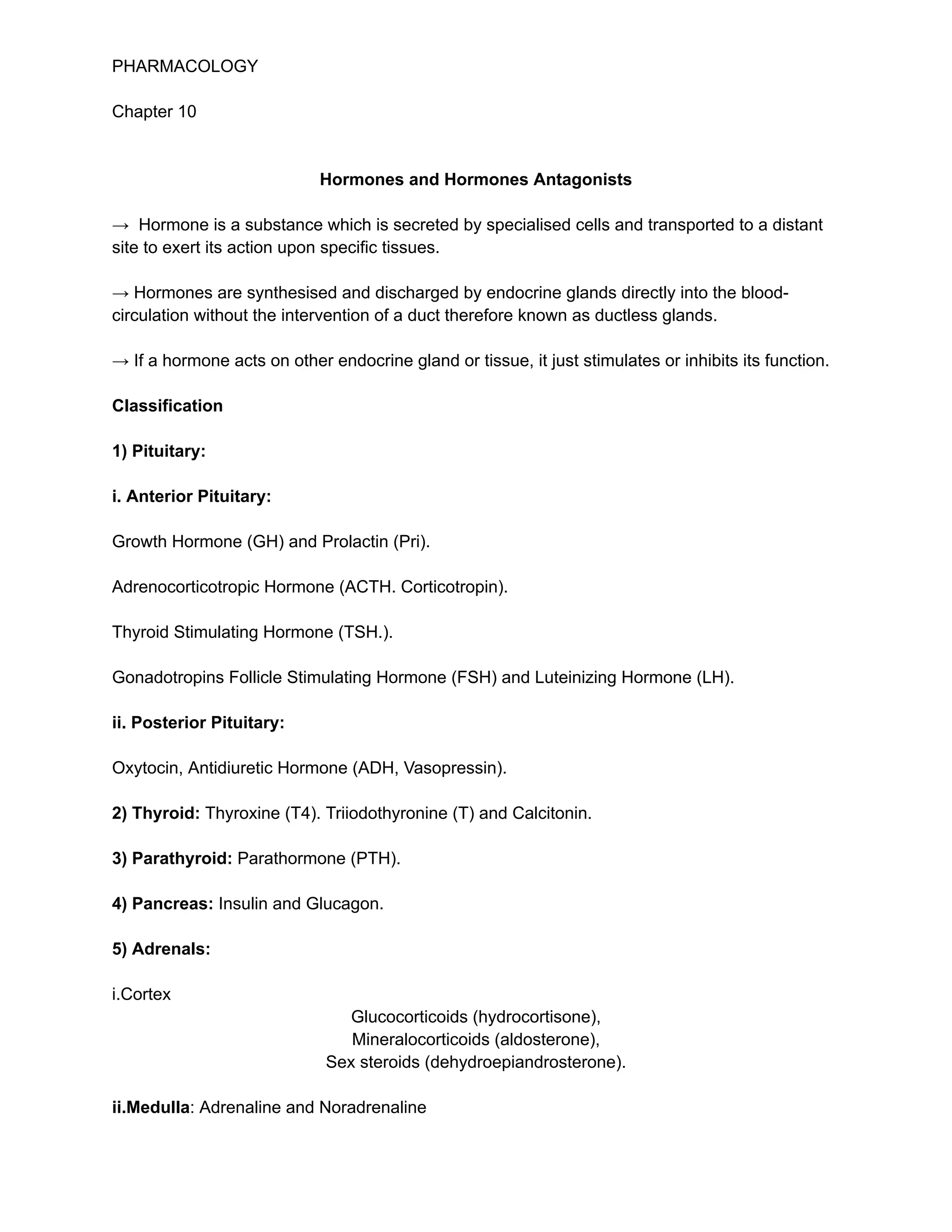 Notes of chapter No. 10 Hormones and Hormones Antagonists.pdf