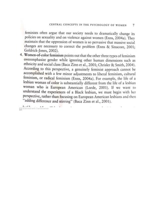 Feminist Research and its Notes for feminist research approach | DOCX